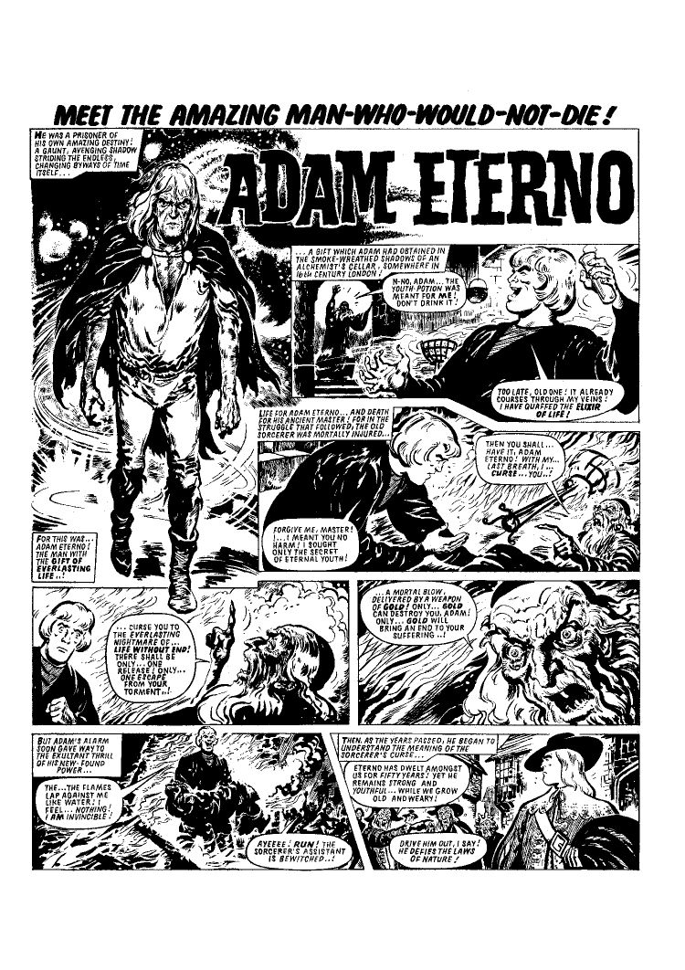 Treasury British Comics Shop : Adam Eterno: Grunn the Grim