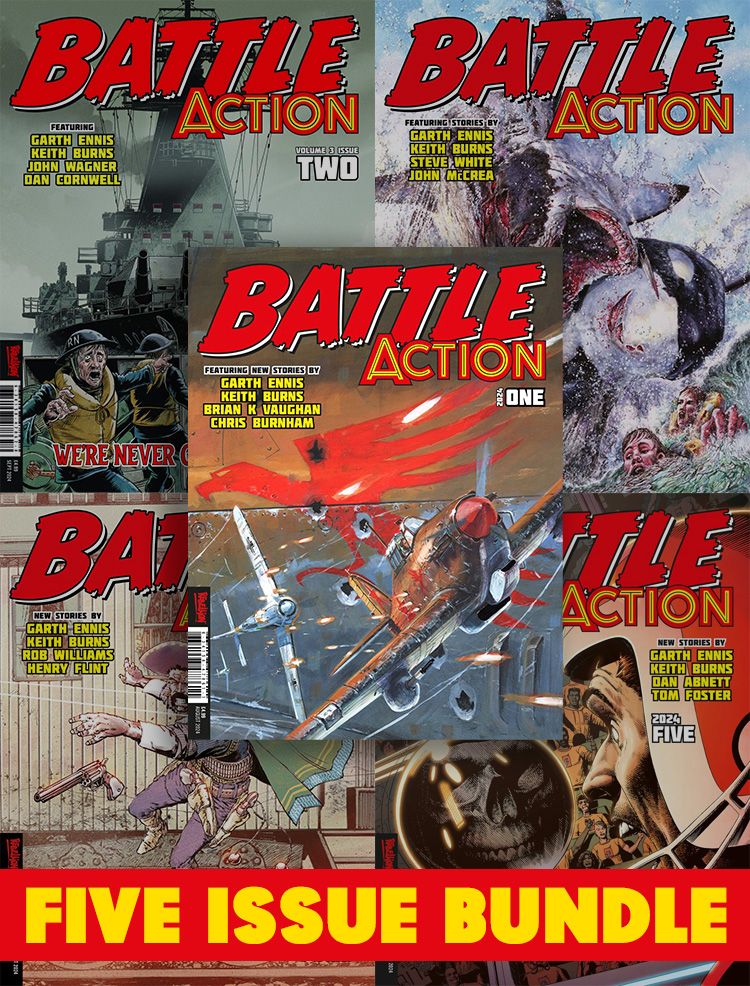 Treasury British Comics Shop : Battle Action 2024 #1-5 Bundle